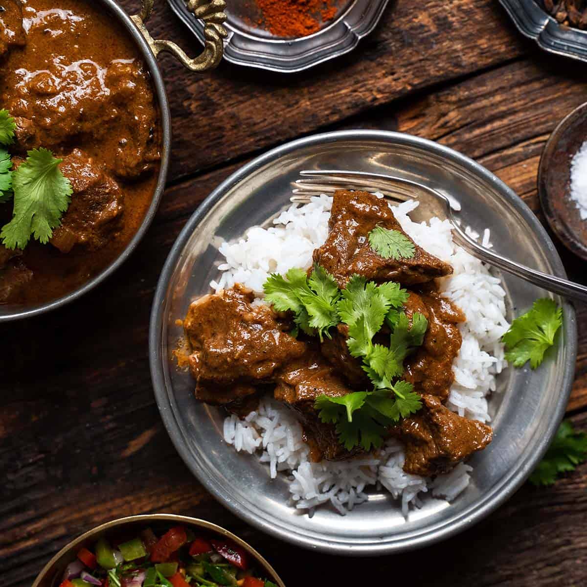 Rogan Josh Recipe (Kashmiri Red Curry with Meat)