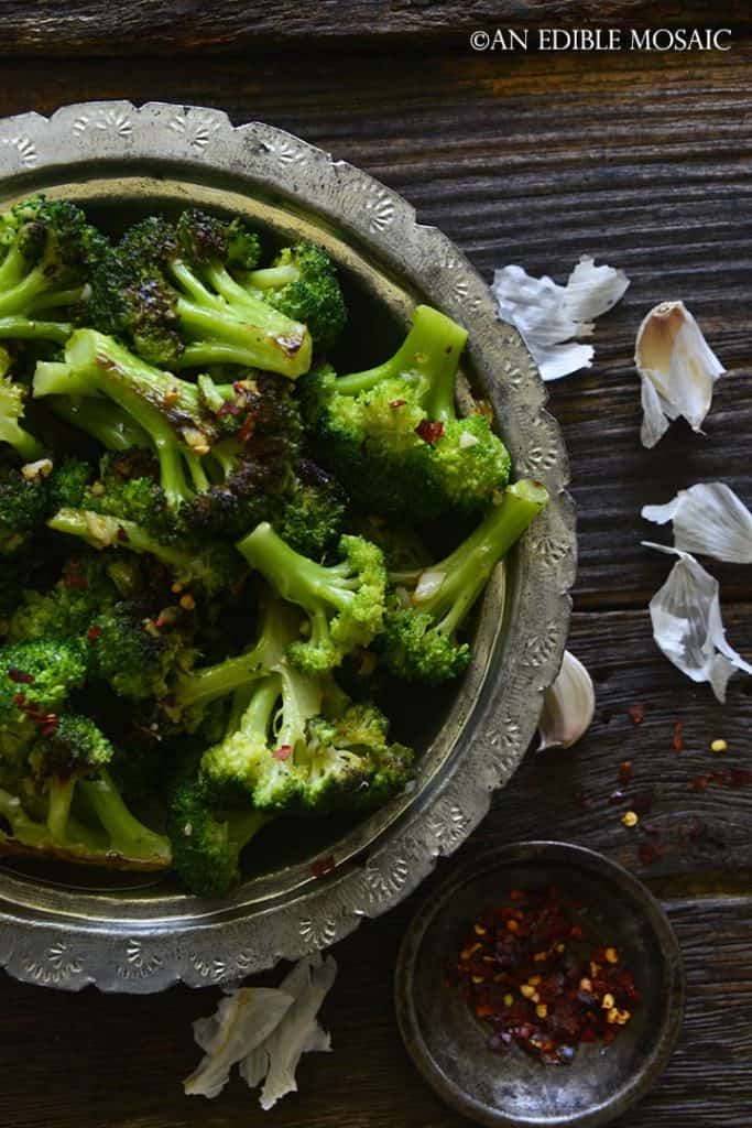 Italian Broccoli (Spicy Garlic Broccoli Recipe) - An Edible Mosaic™