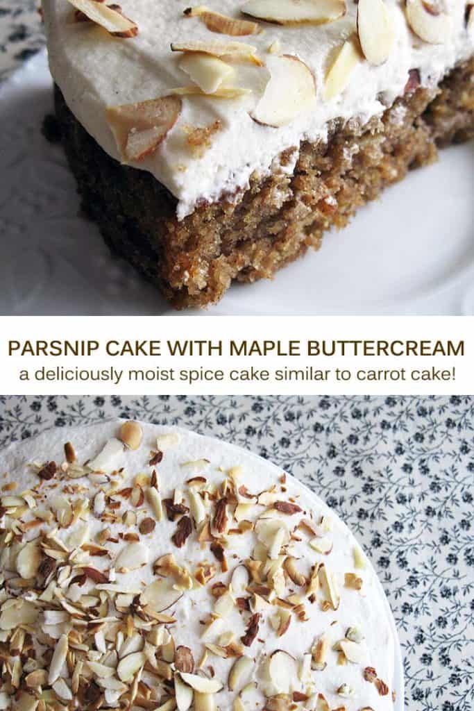 Parsnip Cake Recipe with Maple Buttercream - An Edible Mosaic™