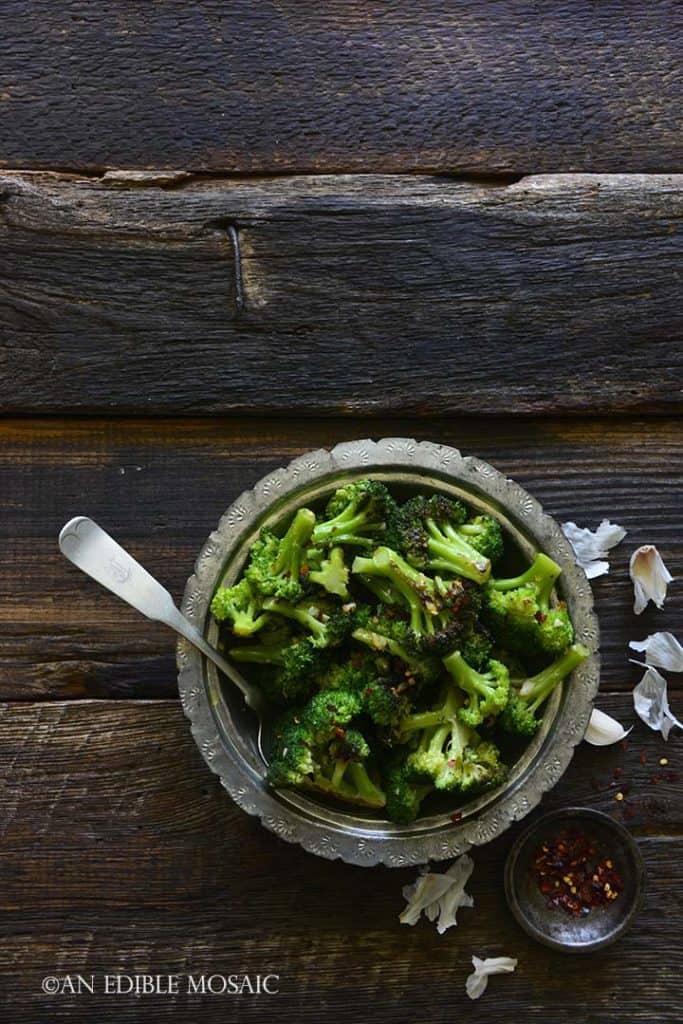 Italian Broccoli (Spicy Garlic Broccoli Recipe) - An Edible Mosaic™