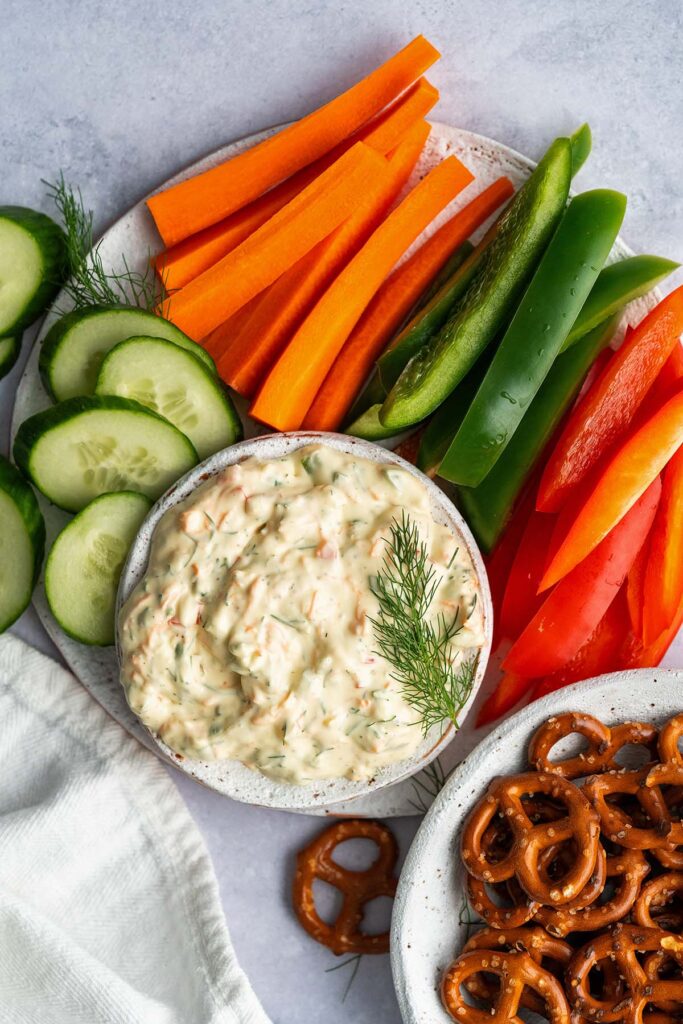 Vegetable Cream Cheese Dip - An Edible Mosaic™