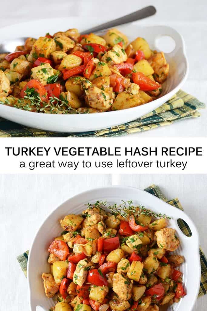 Leftover Turkey Hash Recipe with Vegetables - An Edible Mosaic™