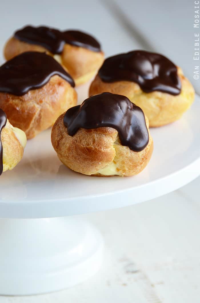 Cream Puffs (Profiteroles) - An Edible Mosaic™