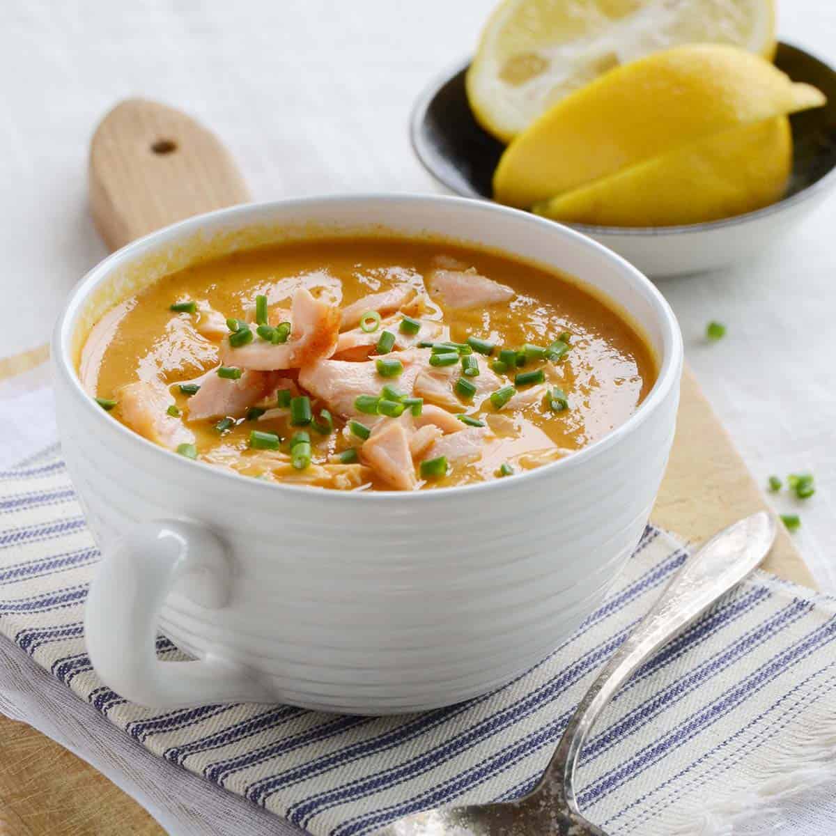 The BEST Salmon Bisque Recipe - An Edible Mosaic™