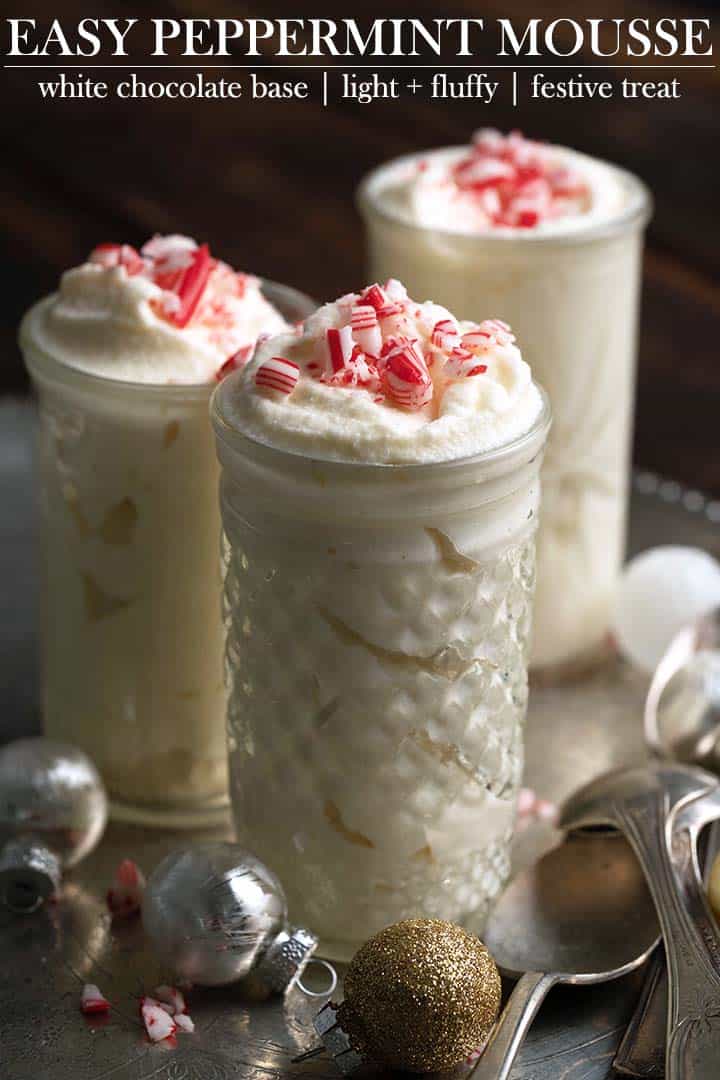 Velvety White Chocolate Peppermint Mousse - An Edible Mosaic™