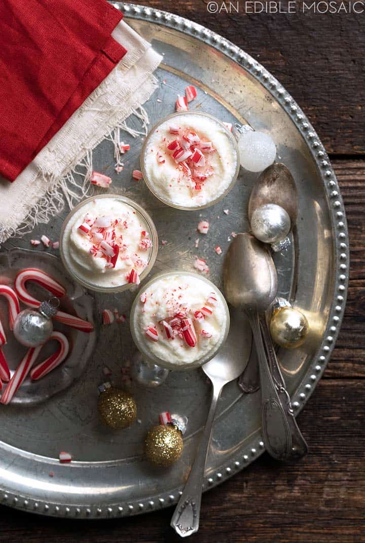 Velvety White Chocolate Peppermint Mousse - An Edible Mosaic™