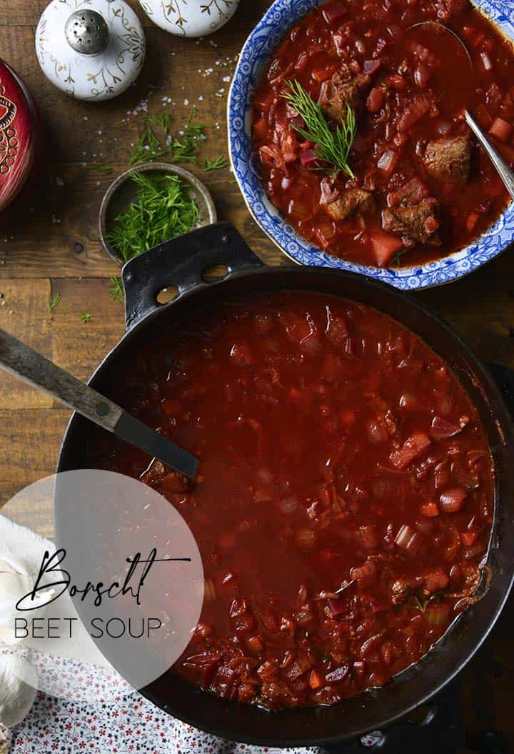 Borscht Recipe (Russian-Style Beet Soup)