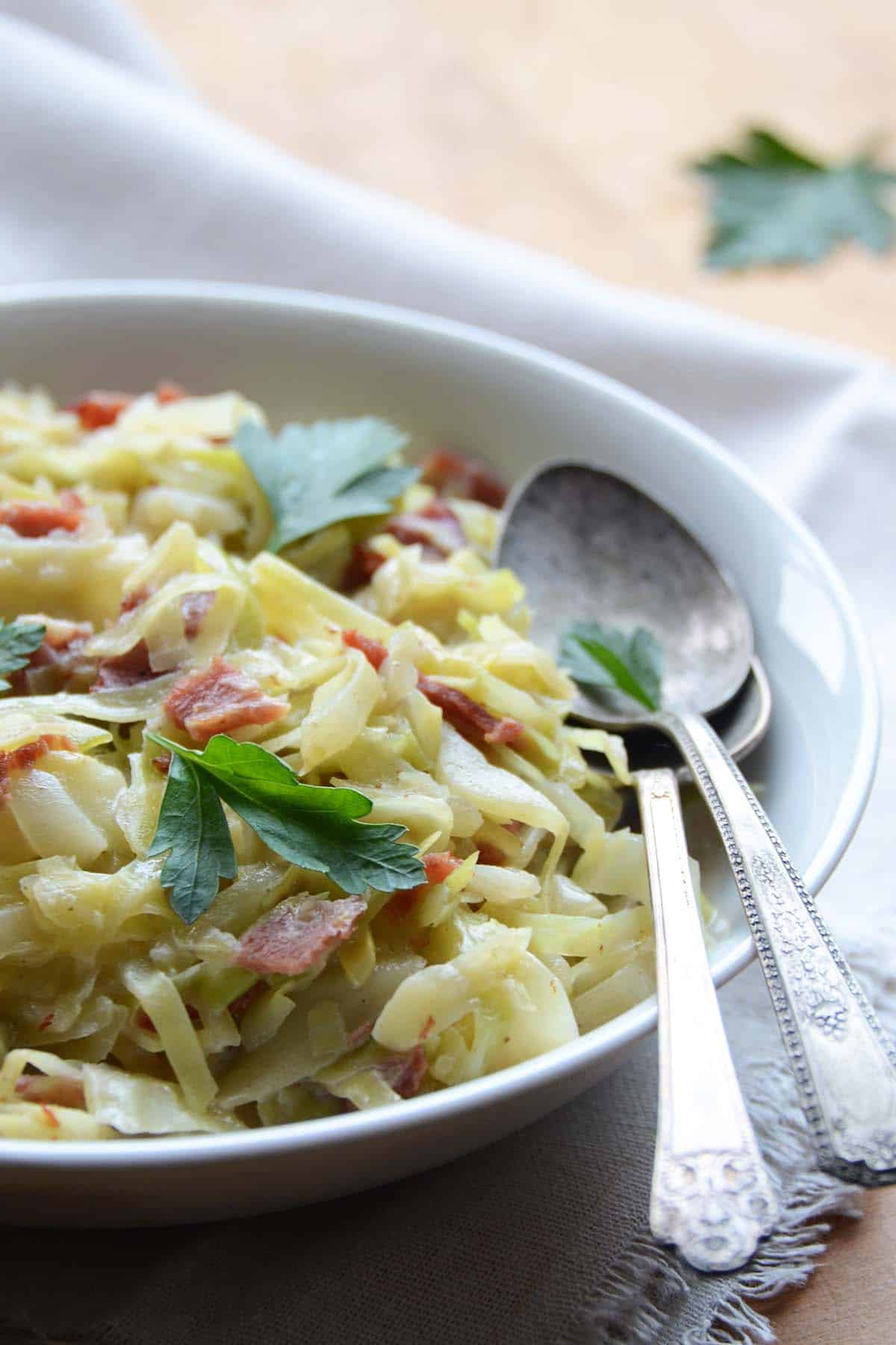 Easy Creamed Cabbage Recipe - An Edible Mosaic™