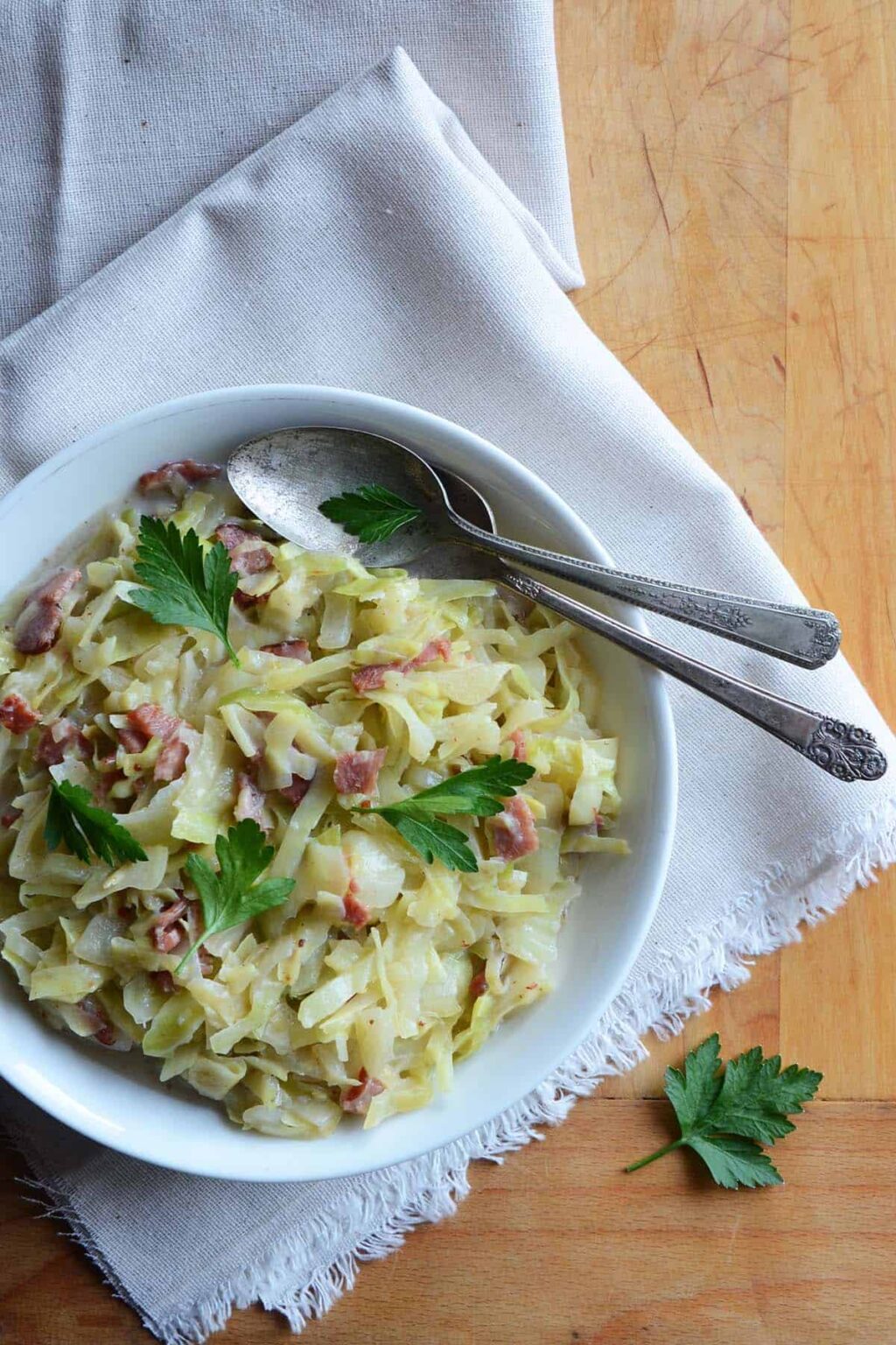 Easy Creamed Cabbage Recipe - An Edible Mosaic™