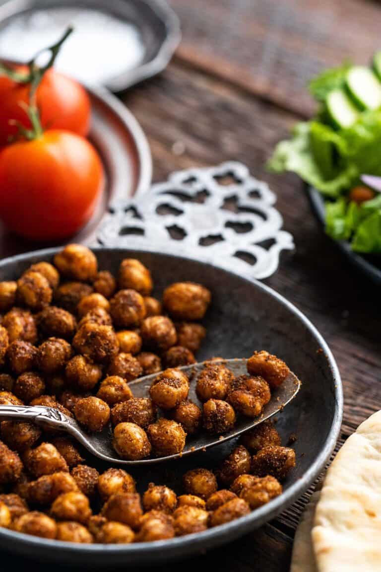 Easy Falafel-Spiced Roasted Chickpeas Recipe - An Edible Mosaic™