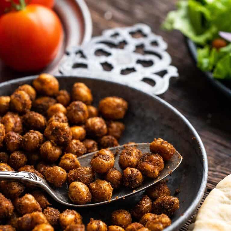 Easy Falafel-Spiced Roasted Chickpeas Recipe - An Edible Mosaic™