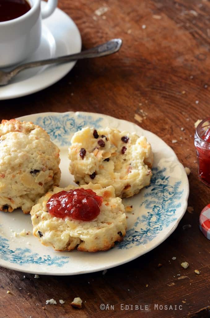 Cranberry Almond Scones {Crazy for Cranberry} - An Edible Mosaic™