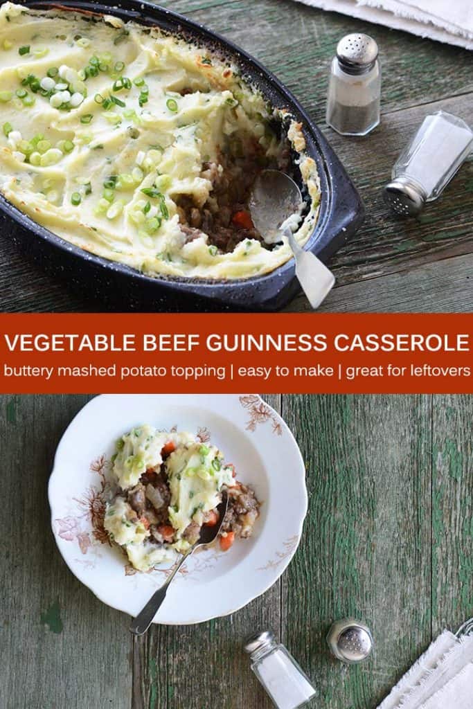 Vegetable Beef Guinness Casserole Topped with Champ - A Delicious Full ...