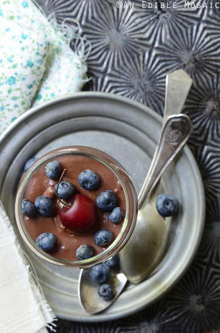 Easy Chai-Spiced Dark Chocolate Orange Mousse for One - An Edible Mosaic™