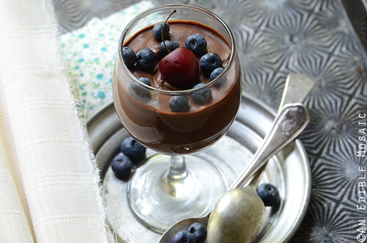 Easy Chai-Spiced Dark Chocolate Orange Mousse for One - An Edible Mosaic™
