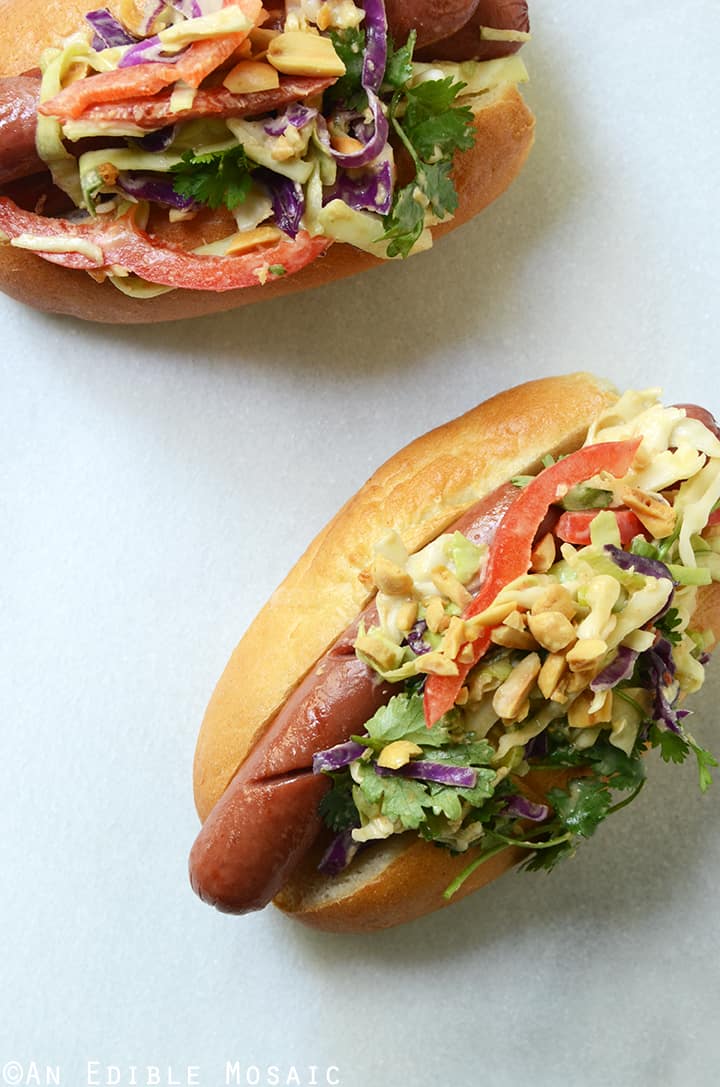 Thai-Inspired Street Dogs: Grilled Hot Dogs with Peanutty Garlic ...