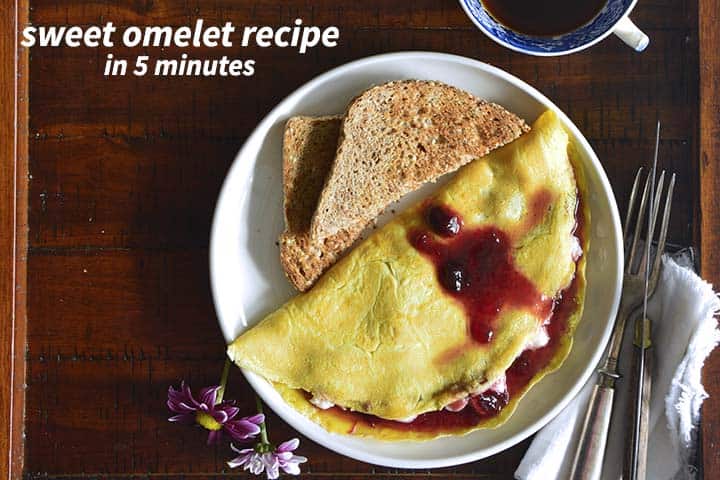 Sweet Omelet with Jam and Ricotta (Gluten Free) - An Edible Mosaic™