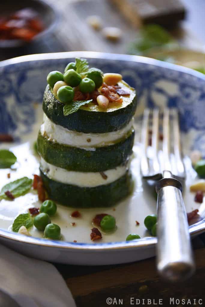 Easy Zucchini Stacks with Goat Cheese (The BEST Zucchini Appetizer!)