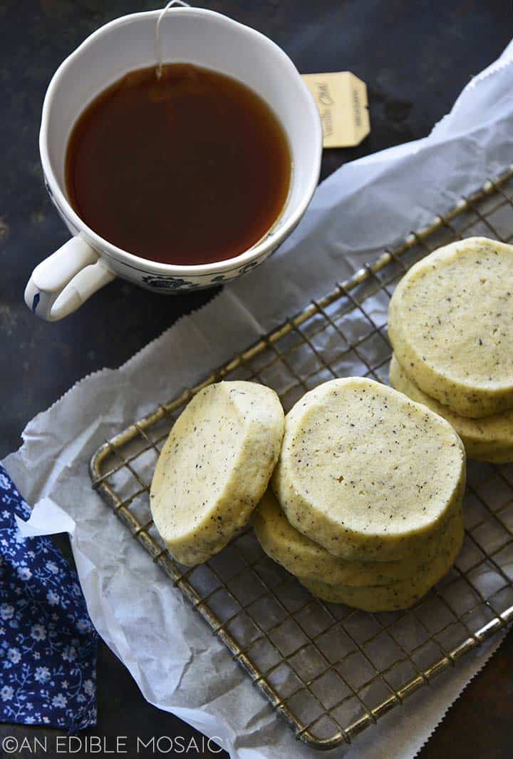 Slice and Bake Chai Tea Shortbread Cookies - An Edible Mosaic™