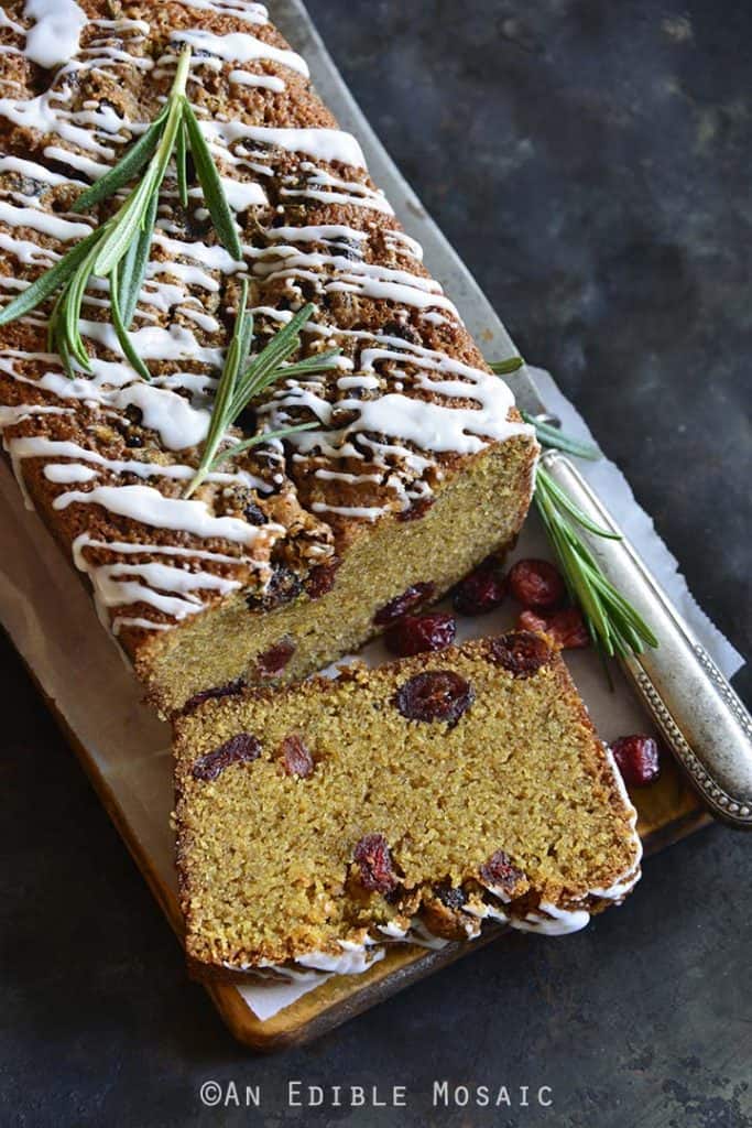 Christmas Morning Cornbread Loaf Cake - An Edible Mosaic™