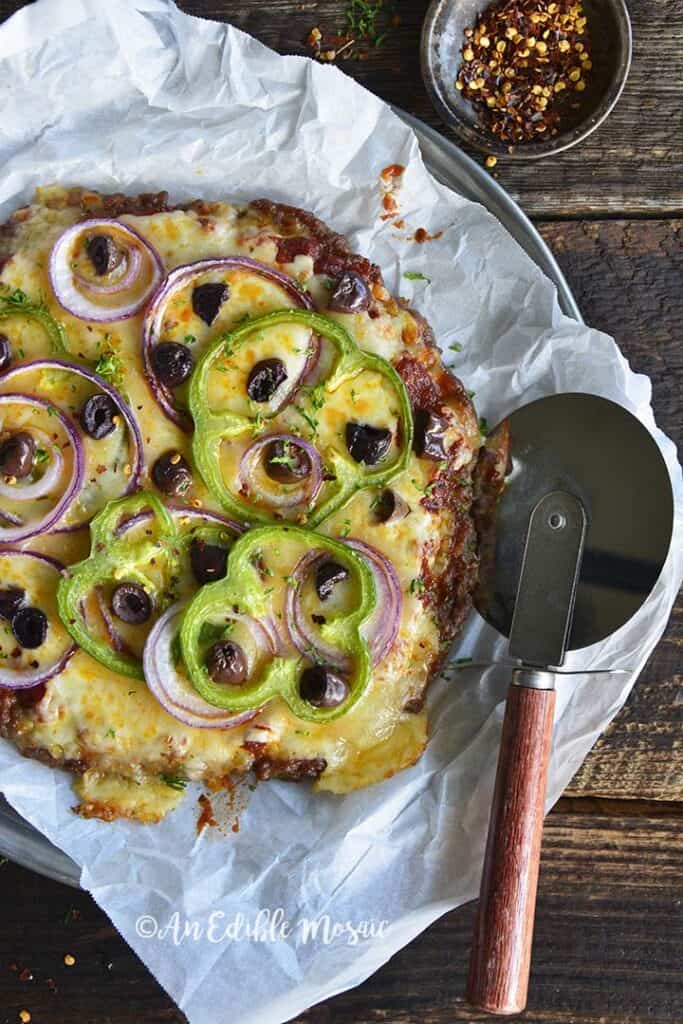 Meatza with Italian Sausage Recipe - An Edible Mosaic™