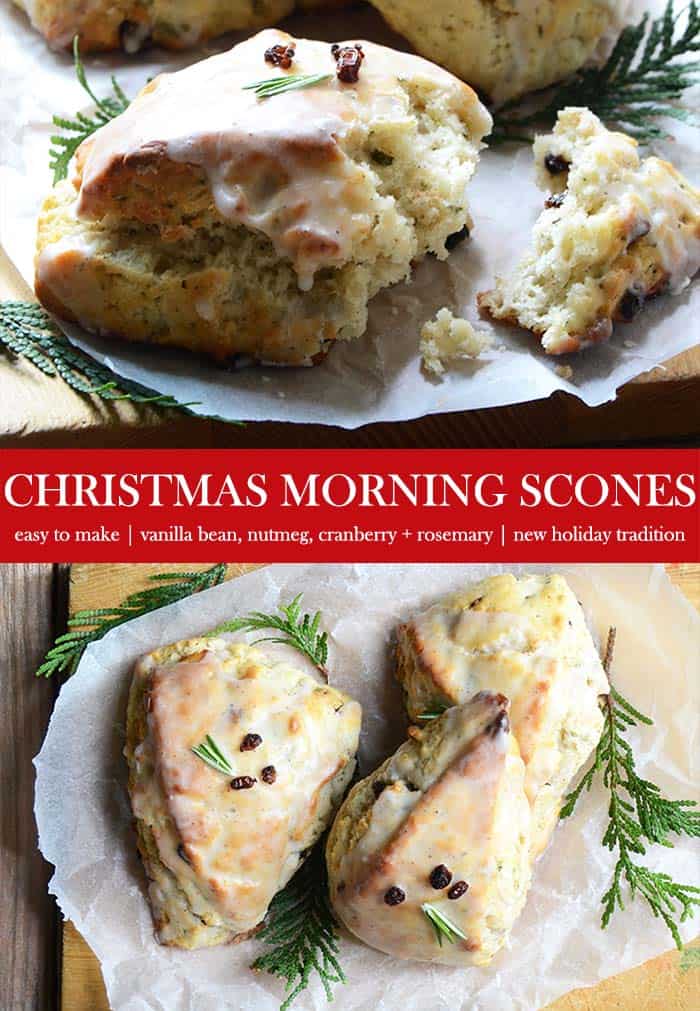 Christmas Morning Scones (Vanilla Bean, Nutmeg, and Rosemary-Scented ...