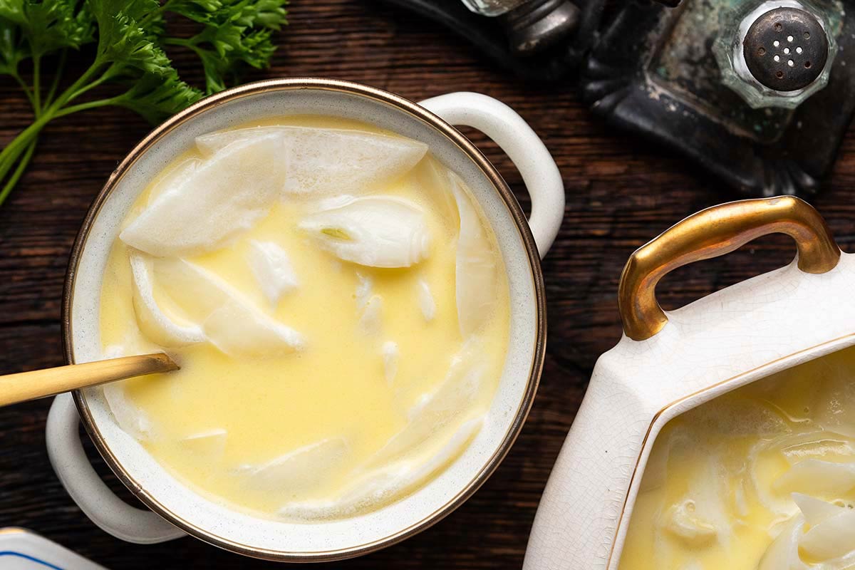 Easy Creamed Onions Recipe - An Edible Mosaic™