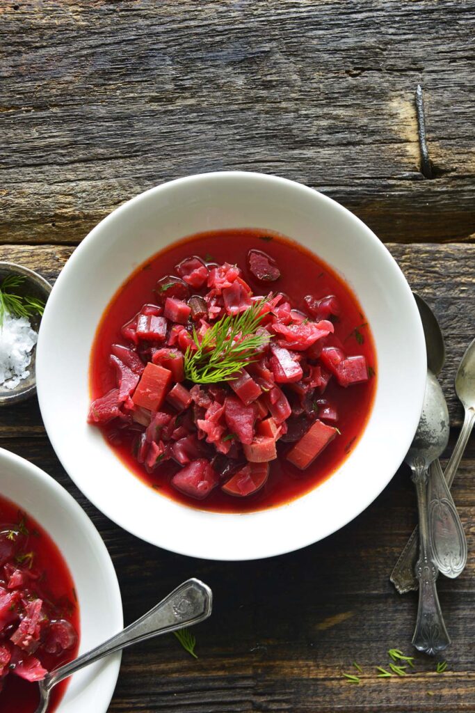 Vegetarian Borscht Recipe - An Edible Mosaic™