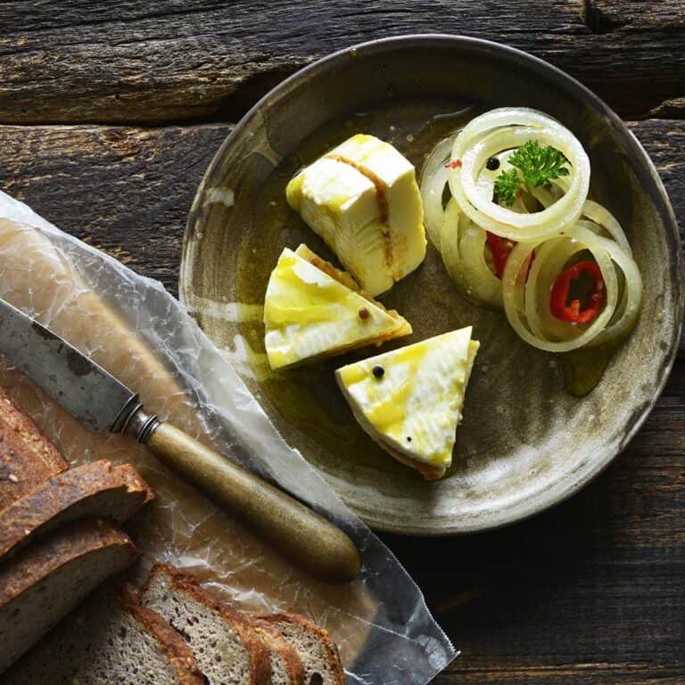 Nakládaný Hermelín Recipe (Czech Pickled Cheese) - An Edible Mosaic™