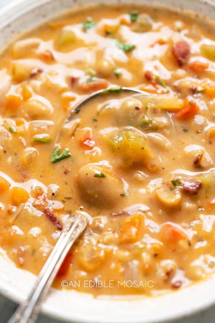 Creamy White Bean Soup Recipe - An Edible Mosaic™