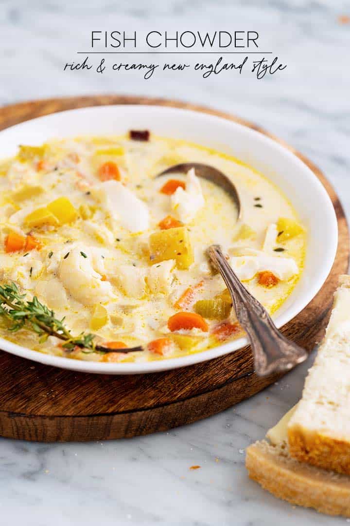 Maine Haddock Chowder Recipe Clam Chowder In A Bread Bowl