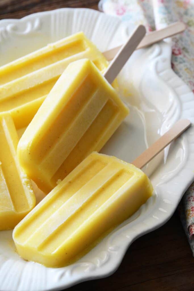 Vanilla Pineapple Popsicles Recipe - An Edible Mosaic™