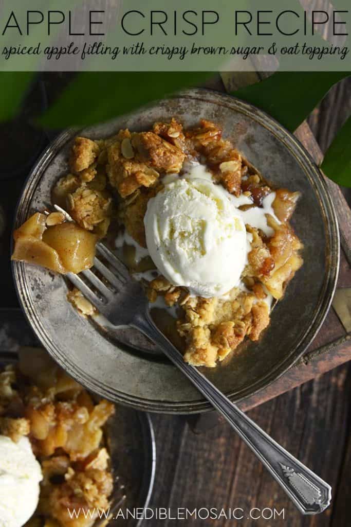 The BEST Apple Crisp Recipe - An Edible Mosaic™