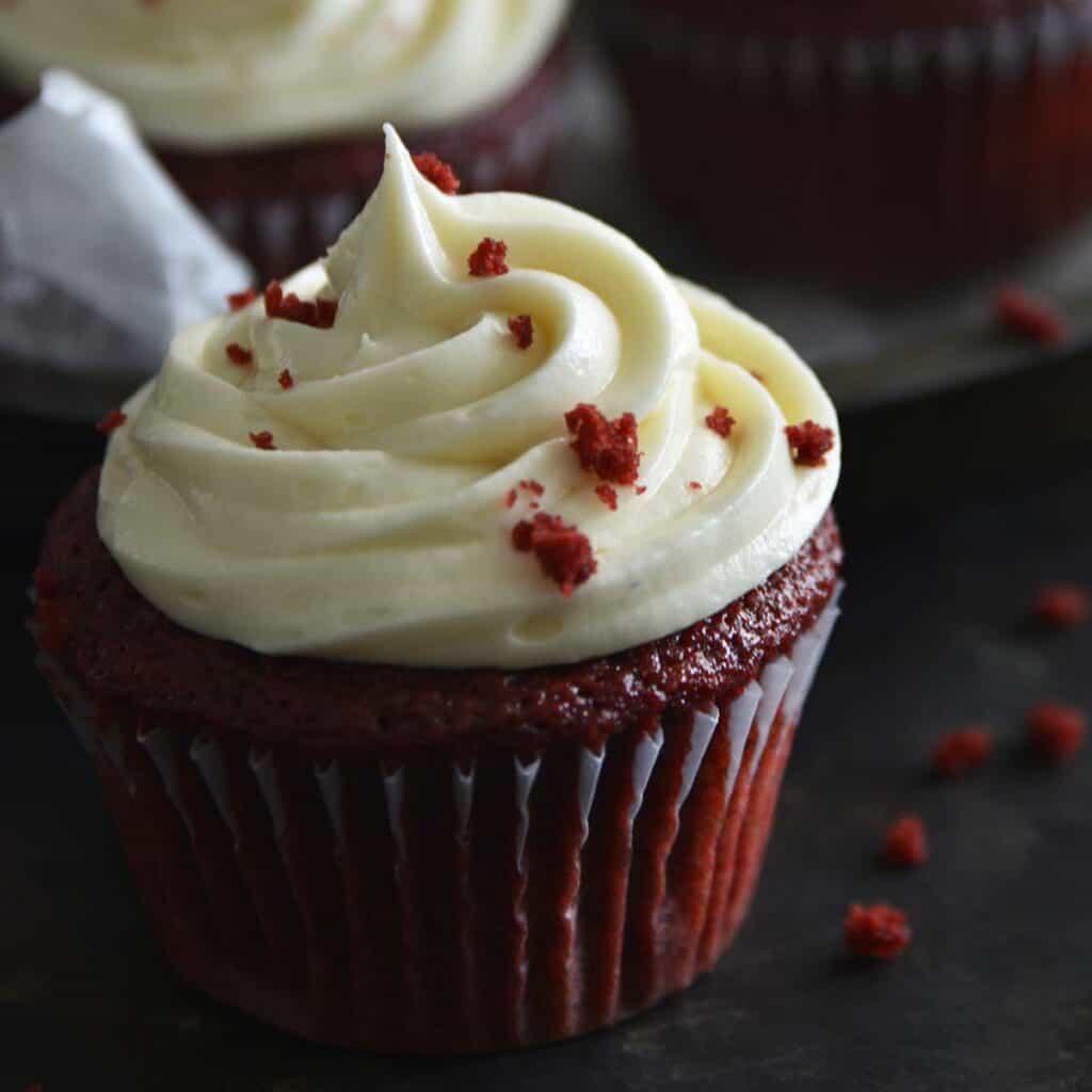 Easy Red Velvet Cupcakes Recipe with Cream Cheese Frosting