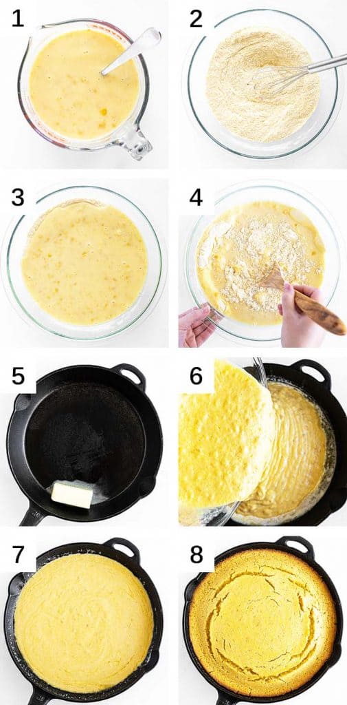 Easy Cast Iron Skillet Cornbread Recipe (Moist Sweet Cornbread!) {video ...