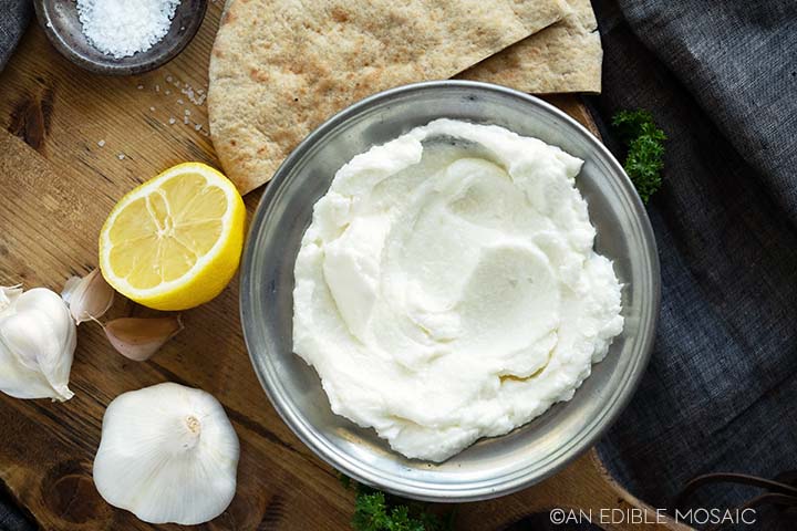 Toum (Middle Eastern Garlic Sauce Recipe) - An Edible Mosaic™
