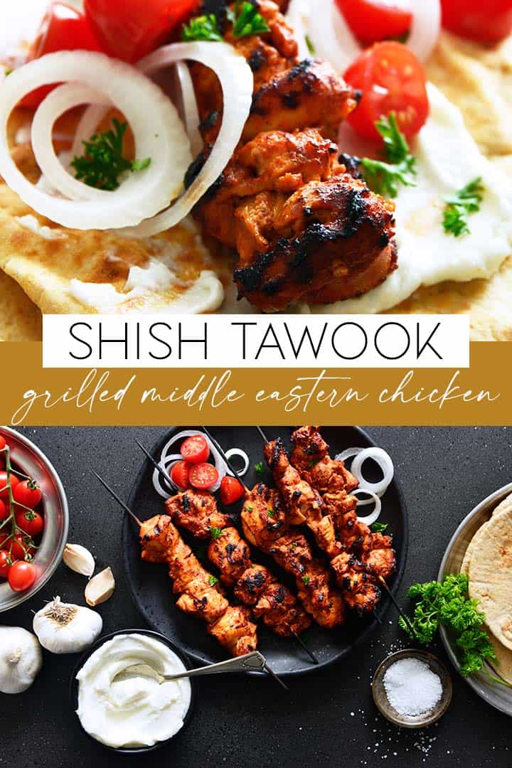 Shish Tawook Recipe (Middle Eastern Grilled Chicken Skewers) - An ...