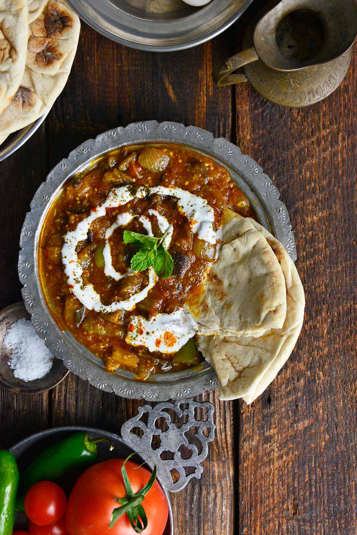 Borani Banjan Recipe (Afghan Eggplant Dish) - An Edible Mosaic™