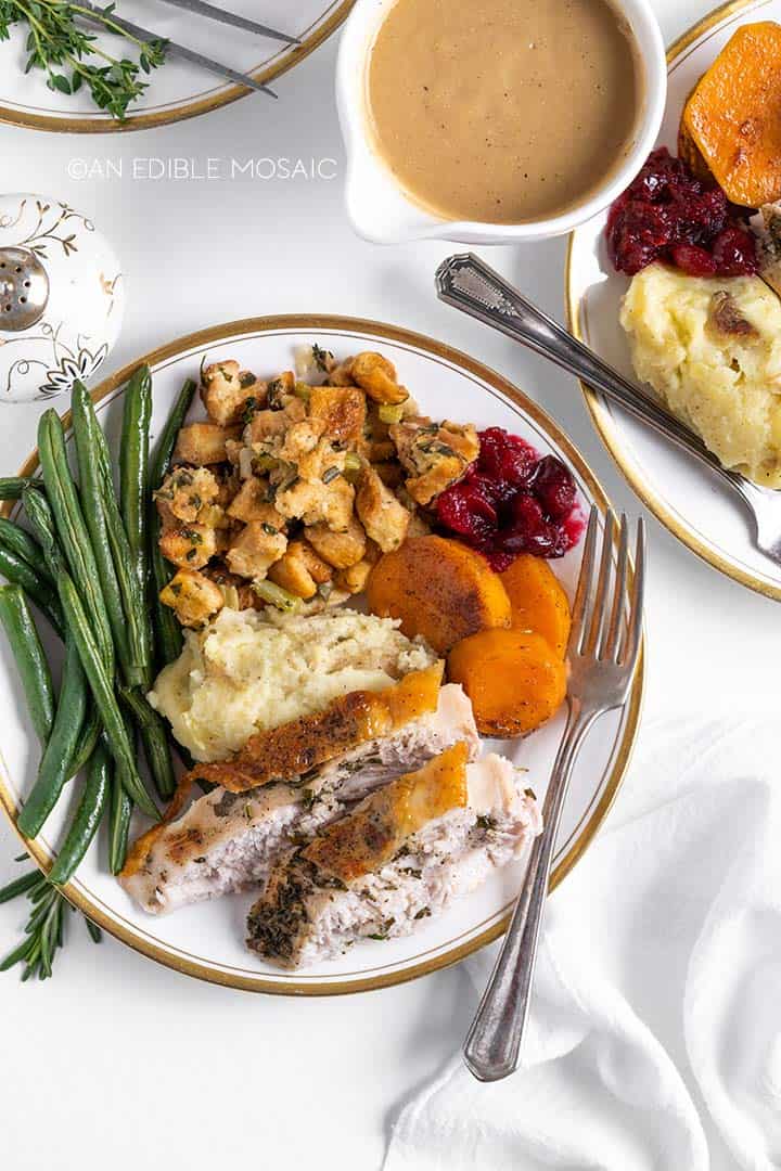 Small Thanksgiving Dinner for 4 (Made on a Sheet Pan!) - An Edible Mosaic™