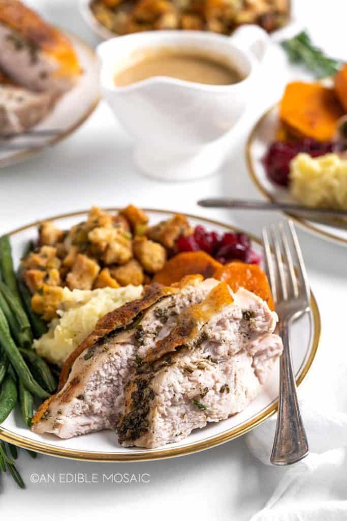 Small Thanksgiving Dinner for 4 (Made on a Sheet Pan!) - An Edible Mosaic™