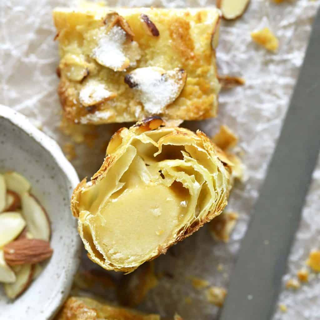 Quick Banketstaaf (Dutch Christmas Log Pastry with Marzipan) - An ...