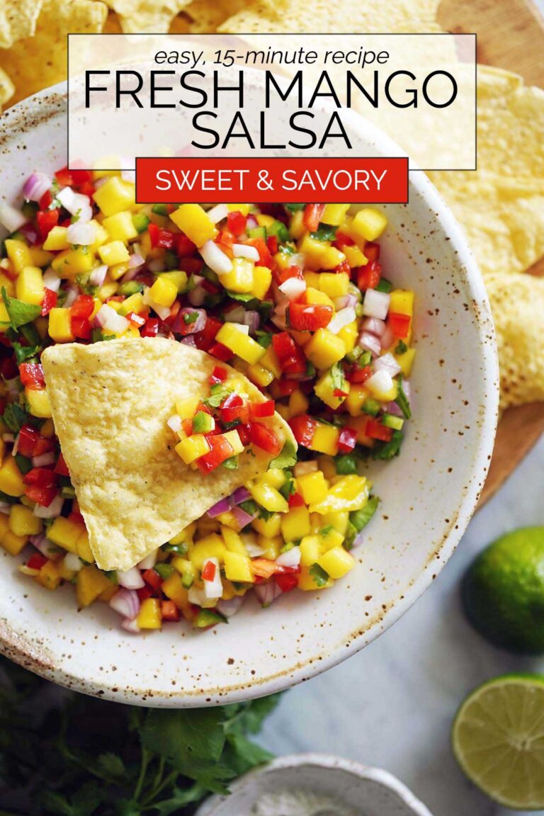 Easy Fresh Mango Salsa Recipe - An Edible Mosaic™