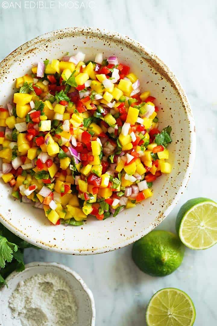 Easy Fresh and Fruity Mango Salsa Recipe - An Edible Mosaic™