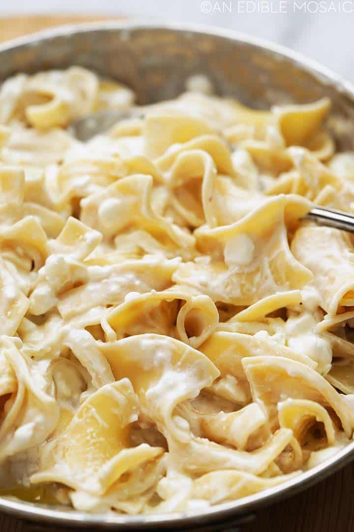 Kluski z Serem (Polish Cottage Cheese Pasta) - An Edible Mosaic™