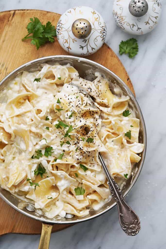 Kluski z Serem (Polish Cottage Cheese Pasta) - An Edible Mosaic™