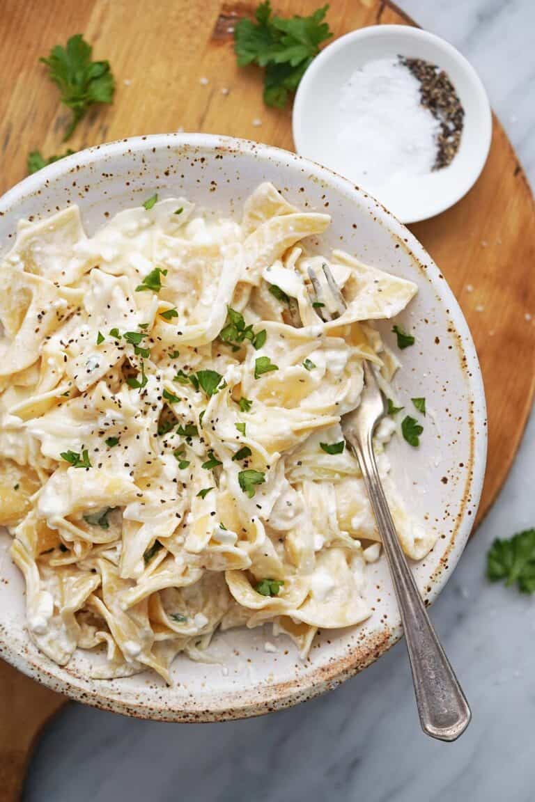 Kluski z Serem (Polish Cottage Cheese Pasta) - An Edible Mosaic™