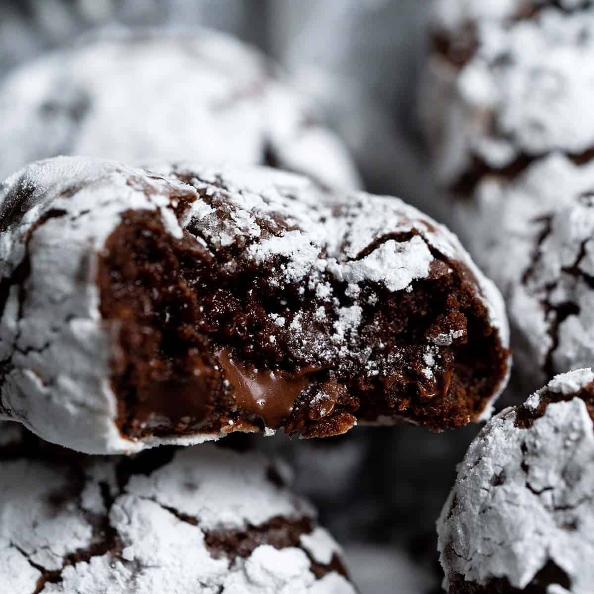 Easy Chocolate Crinkle Cookies Recipe (aka Chocolate Crackle Cookies ...