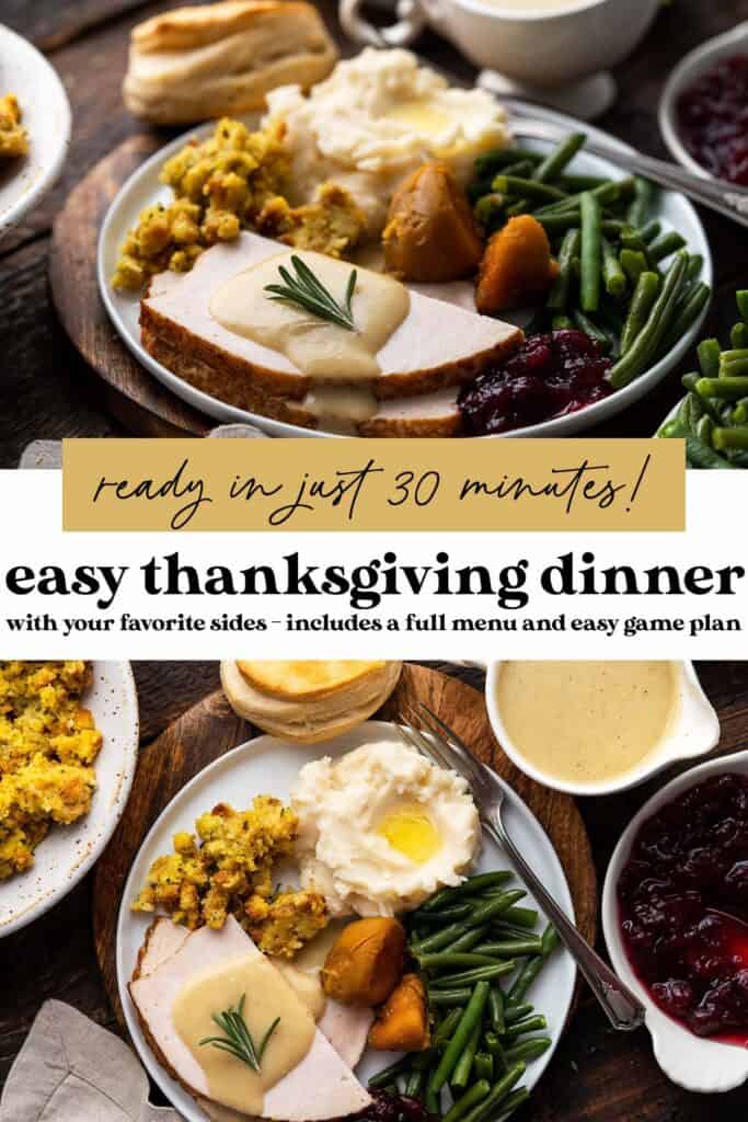A Traditional Easy Thanksgiving Dinner Menu For 4 - An Edible Mosaic™