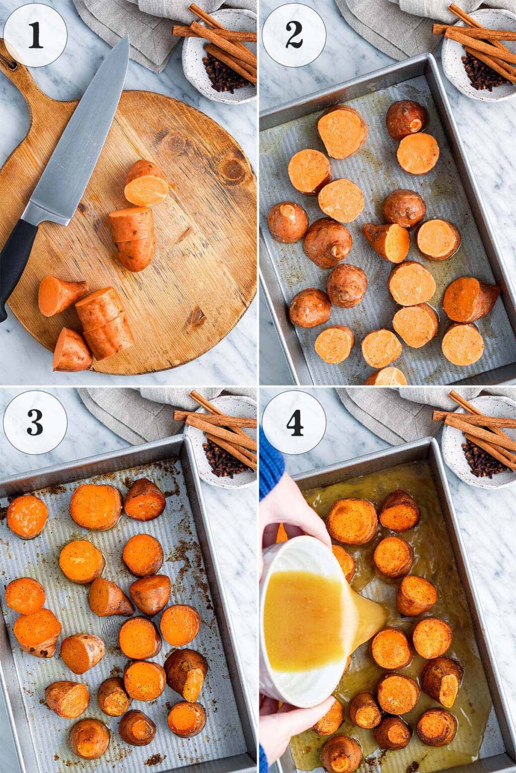 Maple Melting Sweet Potatoes: Easy 1-Pan Recipe {video} - An Edible Mosaic™