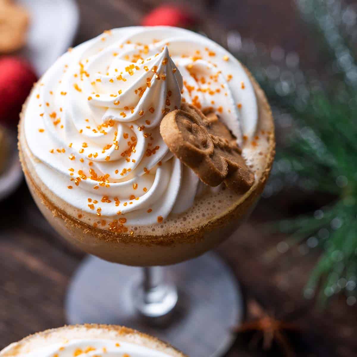 Easy 10 Minute Gingerbread Cocktail Recipe - An Edible Mosaic™
